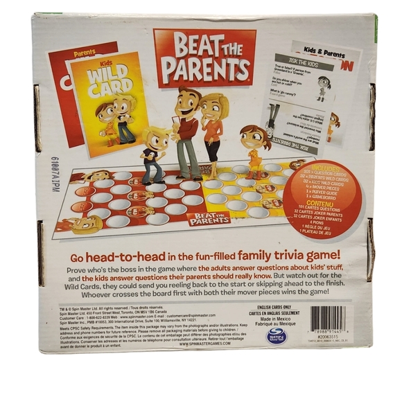 Spinmaster | Toys | Spinmaster Beat The Parents Family Game | Poshmark